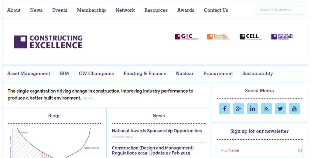 The new Constructing Excellence website is now live - Constructing ...