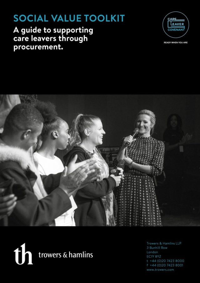 Care Leaver Covenant procurement toolkit - Constructing Excellence